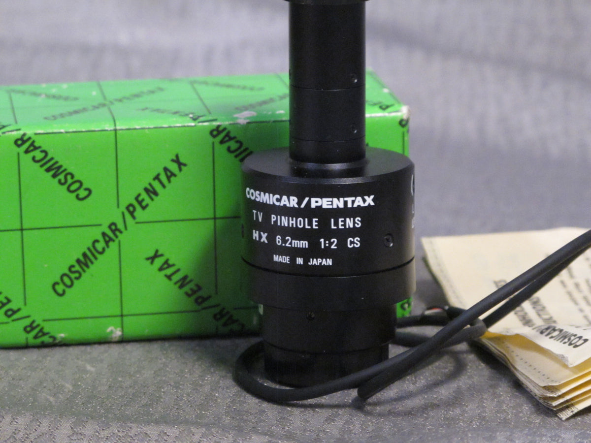 Objectif sténopé TV COSMICAR/PENTAX HX 6,2 mm f2 CS , lentille de ciné ...