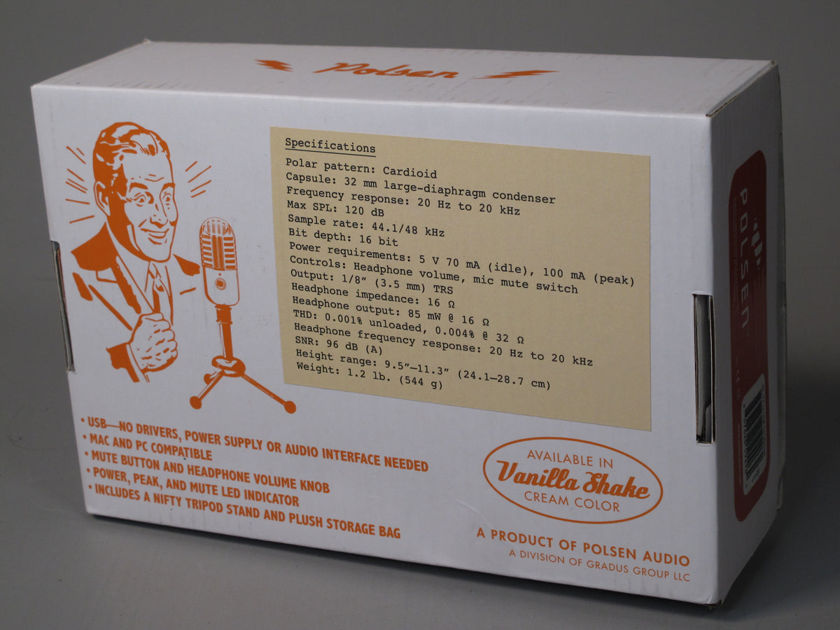 Polsen RC-77-U USB Large-Diaphragm Condenser Microphone – Phototek Canada